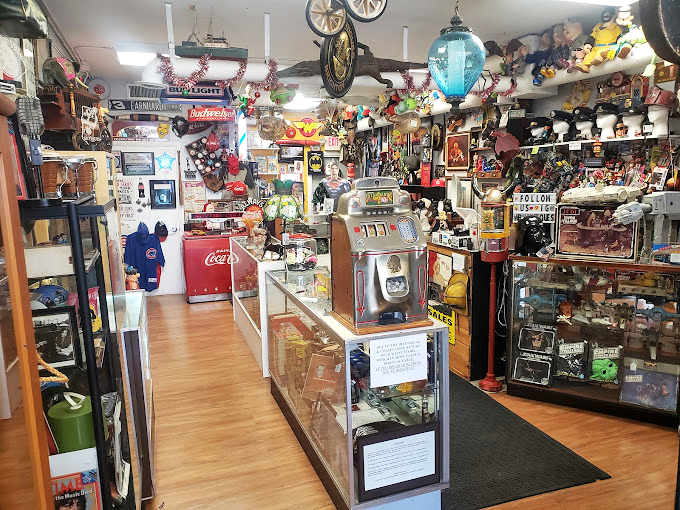Display cases filled with treasures stretch as far as the eye can see, each shelf a new adventure in nostalgia. 