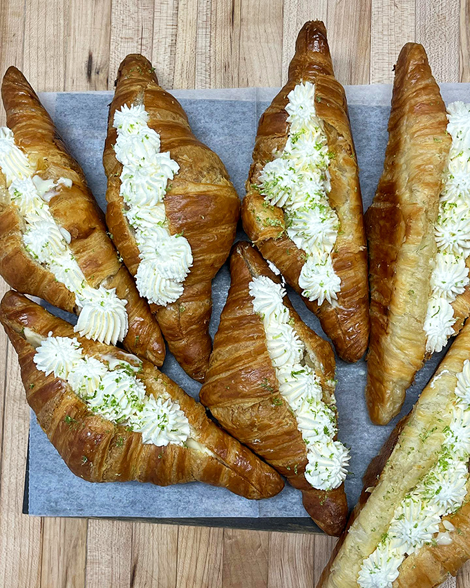 Key lime croissants: Where French sophistication meets Florida vacation vibes. It's like a culinary passport stamp for your taste buds.