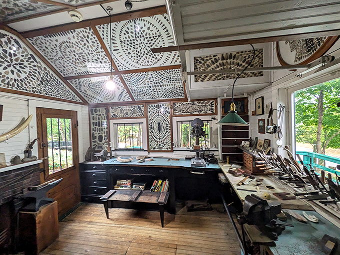 Talk about a cutting-edge exhibit! These aren't your average butter knives &ndash; they're the tools that helped Mooney whittle his way to fame.