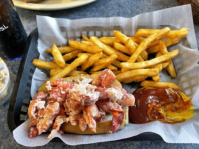 Another angle on lobster roll perfection. Those crispy fries are playing the best supporting role since Dr. Watson.