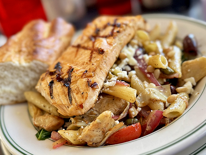 Who said healthy eating can't be indulgent? This salmon dish is like a Mediterranean vacation for your mouth &ndash; no passport required!