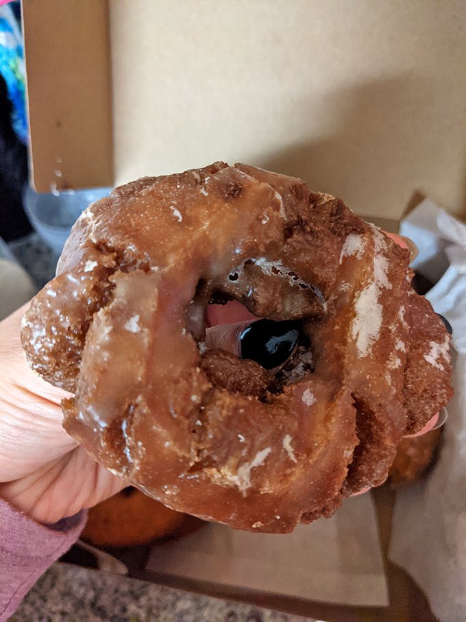 This old-fashioned sour cream donut isn't just a treat, it's a time machine. One bite and you're back in simpler times!