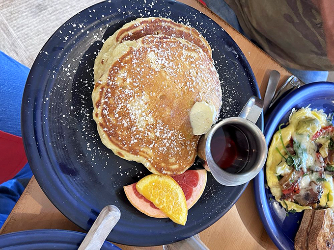 Pancakes so perfect, they make you wonder if you've died and gone to breakfast heaven. Spoiler alert: You haven't, but close.