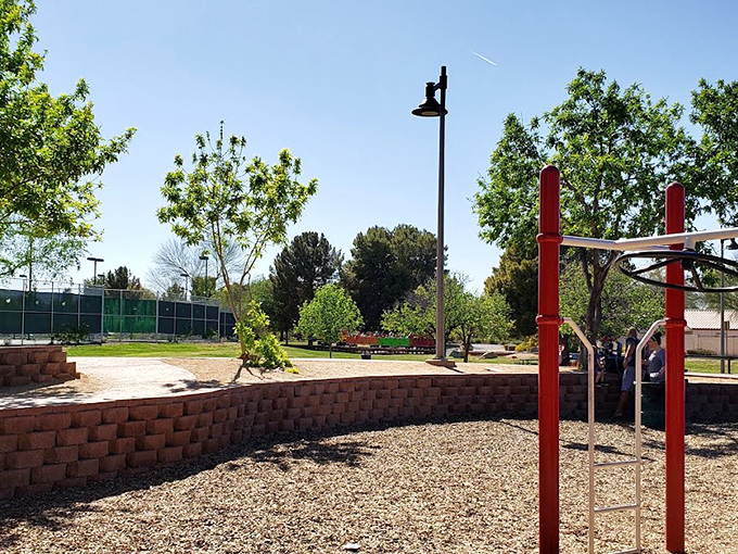 A playground fit for American Ninja Warrior: Kids Edition. It's where future Olympic gymnasts and professional fort-builders hone their skills. Photo credit: Tzuying Chen