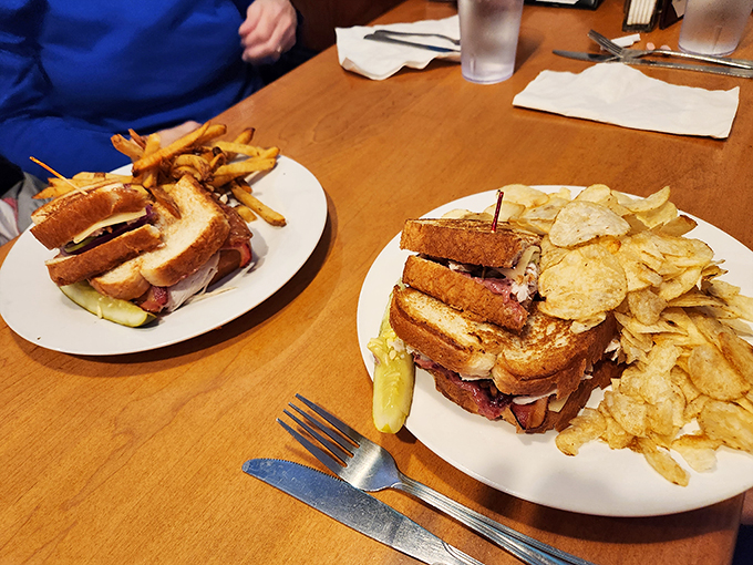 This isn't just a sandwich, it's a tower of flavor that would make the Earl of Sandwich weep with joy.