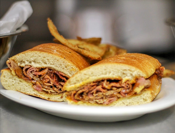 A sandwich so packed with flavor, it looks like it's trying to escape the bread. Trust us, you won't let it get away.