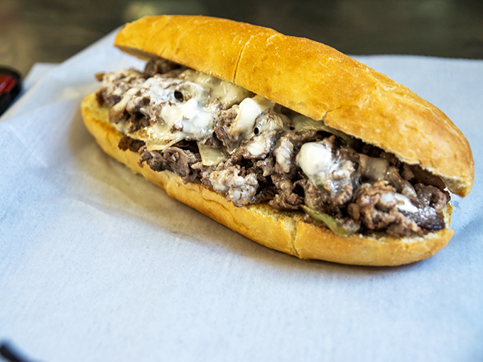A sandwich so loaded with steak and melted cheese, it's practically begging to be your new lunch crush.