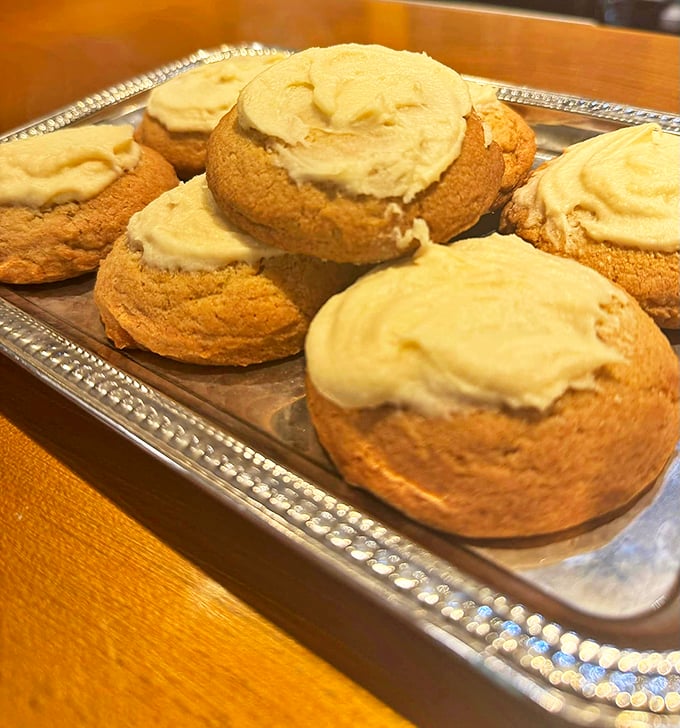 These frosted cookies look like they're wearing formal attire to a very delicious party.