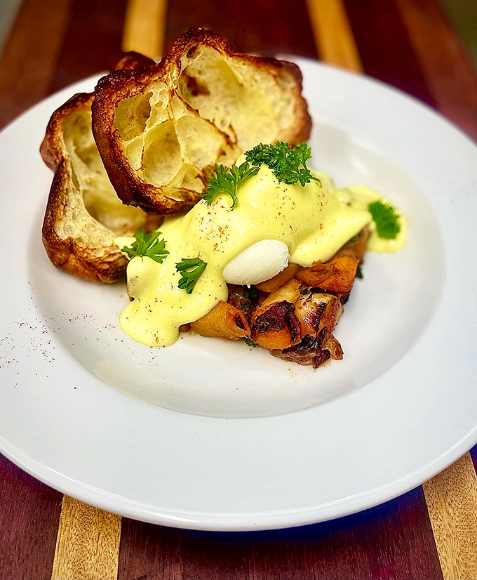 Sweet potato hash that's prettier than a Vermont sunset. It's a flavor fiesta on a plate!