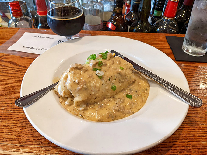 Southern comfort meets Midwest charm. These biscuits are so fluffy, they might float away if not for that savory gravy anchor.