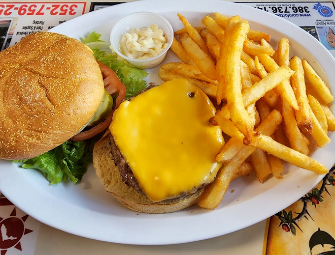 Behold the burger that could make even the most devoted health nut consider a cheat day. Juicy, cheesy perfection!