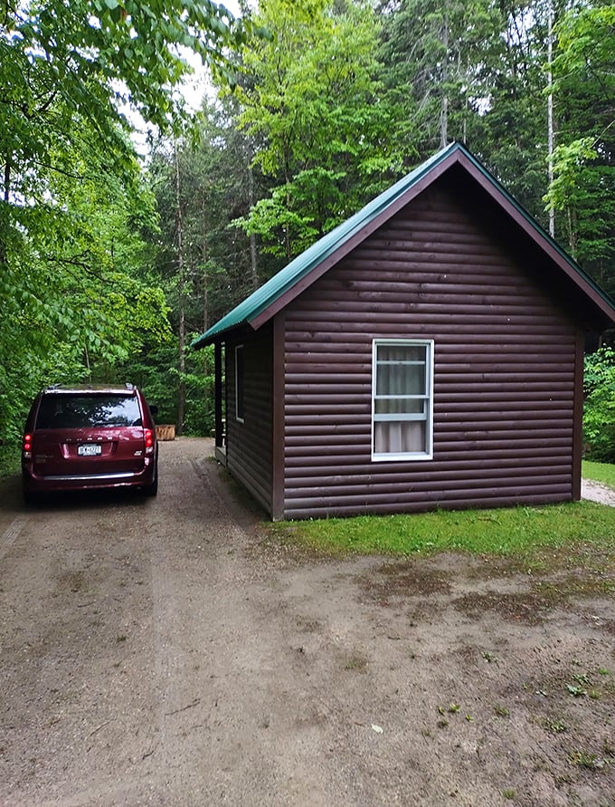 Rustic charm meets modern comfort in this snug cabin. It's like glamping's cooler, more down-to-earth cousin - no Instagram filter needed.
