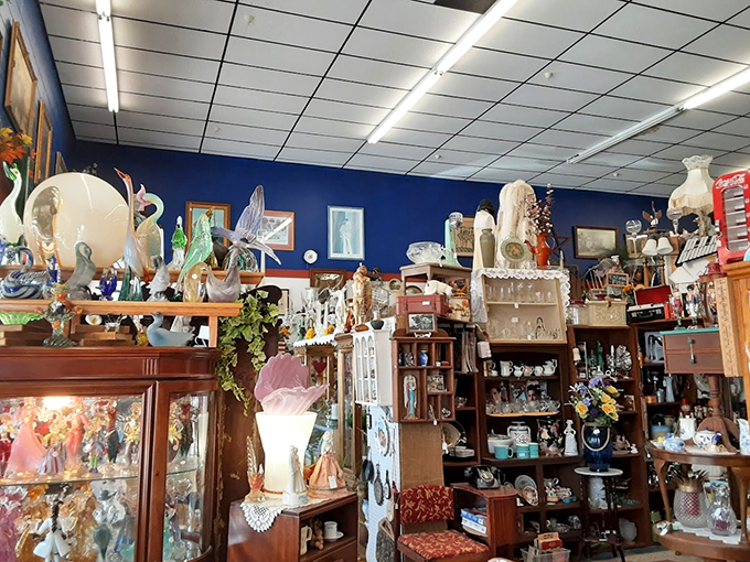 From Coca-Cola to carousel horses, this aisle is a trip down memory lane. Watch out for sudden nostalgia-induced smiles!