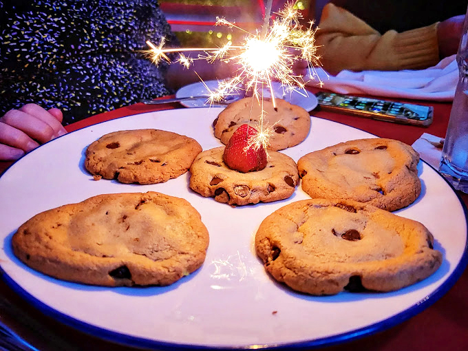 Sparkler-topped cookies? Now that's a celebration on a plate! These chocolate chip delights are ready for their tasty close-up.