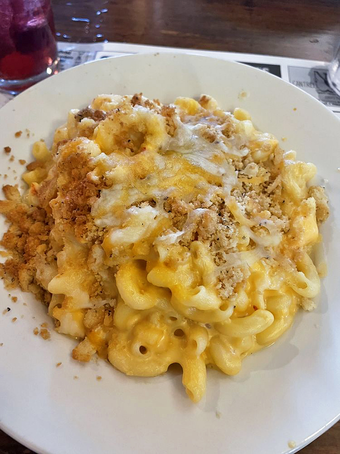 Mac and cheese, but make it fancy! This lobster-laden comfort food is what happens when childhood memories get a gourmet upgrade.