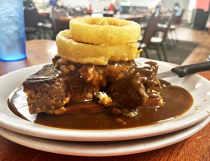 Comfort food alert! This meatloaf could make even your vegetarian friends consider a temporary leave of absence from their principles.