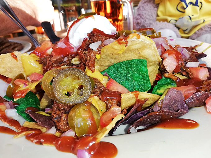 Nacho average appetizer! This colorful fiesta on a plate is like a pi&ntilde;ata of flavors waiting to explode in your mouth.