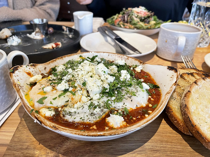 Eggs-cellent adventure on a plate! This shakshouka is like a warm Mediterranean hug for your taste buds. Grab some bread and get dipping!