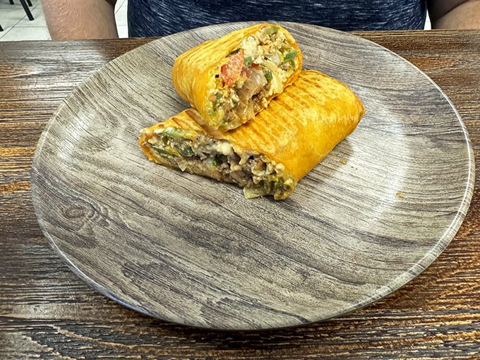 Wrap your mind around this: a South of the Border wrap that's more colorful than a Key West sunset. Ole to your taste buds! Photo credit: Shawn L.