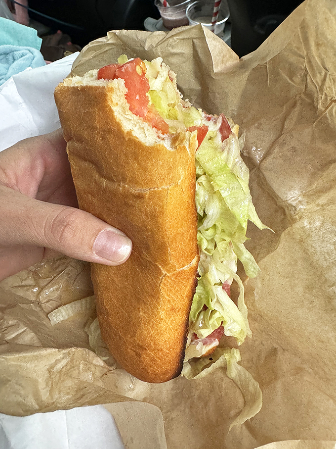 Behold, the sub that launched a thousand cravings! This beauty could make even Popeye cheat on his spinach.