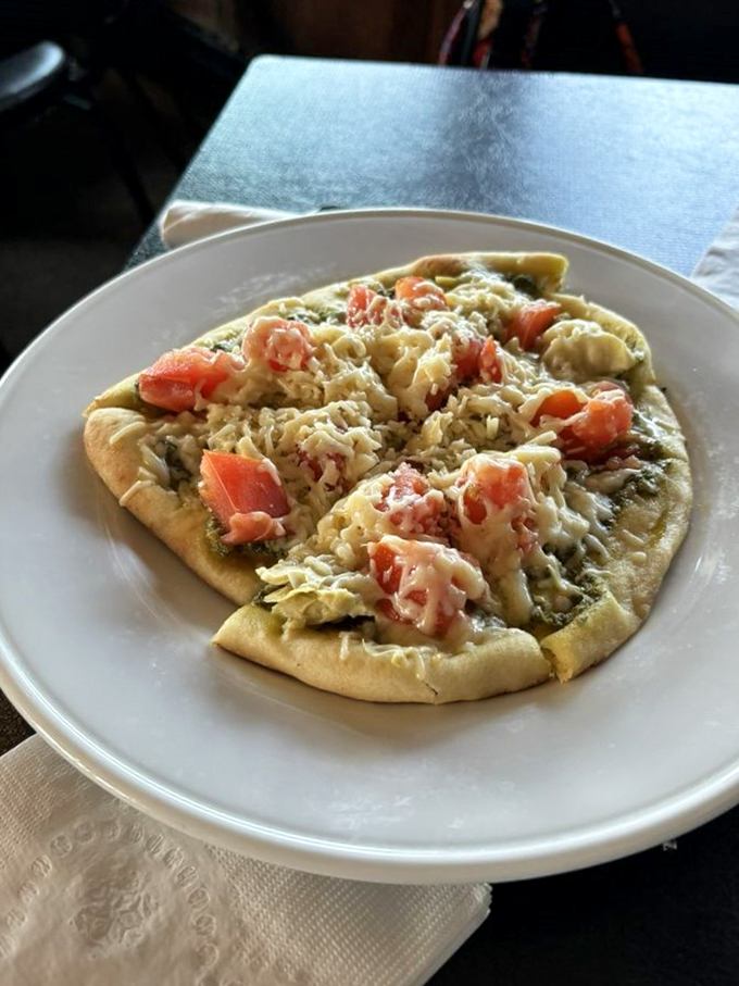 Pizza that's not afraid to go green: This veggie-loaded pie proves that eating your greens can be a deliciously rebellious act.