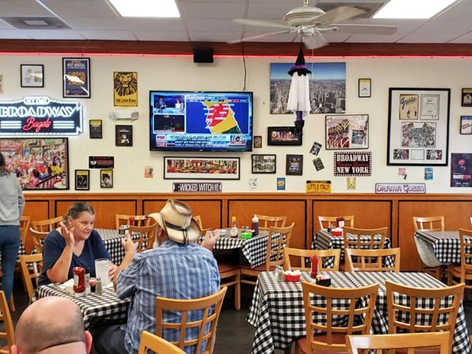 Broadway meets breakfast in this whimsical wonderland. It's like your favorite diner got a Tony Award-winning makeover!