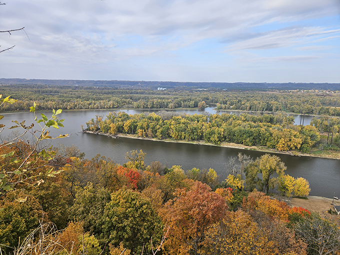 Who needs a drone when you've got Barn Bluff? This natural skyscraper offers Mississippi River views that'll take your breath away. Photo credit: melissa frenzel