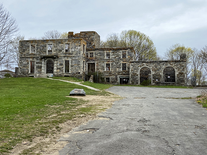 Goddard Mansion: Maine's answer to Downton Abbey, minus the roof and the drama. These ruins whisper tales of 19th-century grandeur.
