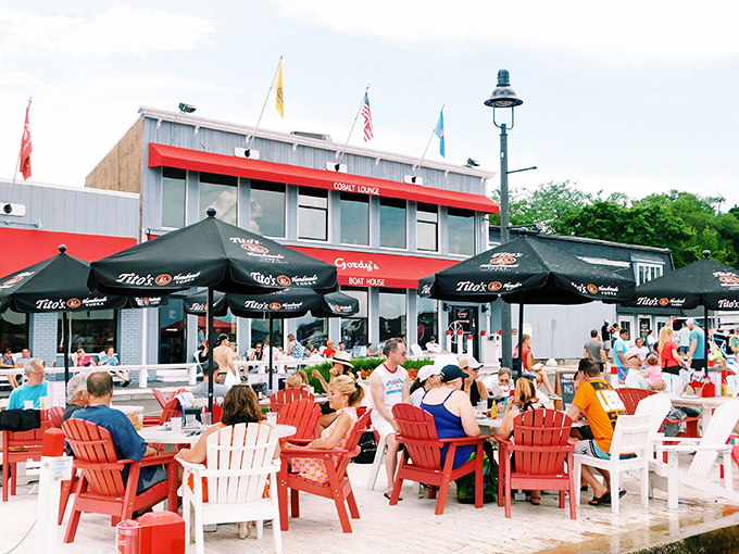 Gordy's deck: where 'lake life' isn't just a hashtag, it's a state of mind. And stomach. Photo credit: Gordy's Boat House