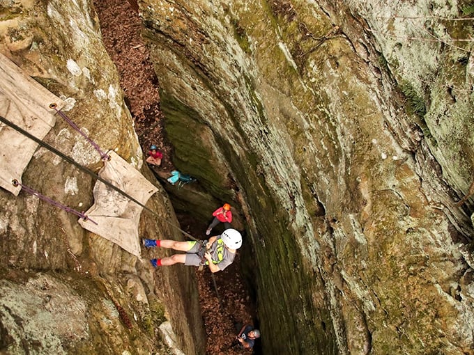 Rocky road, anyone? This vertical playground will have you scaling new heights of fun!