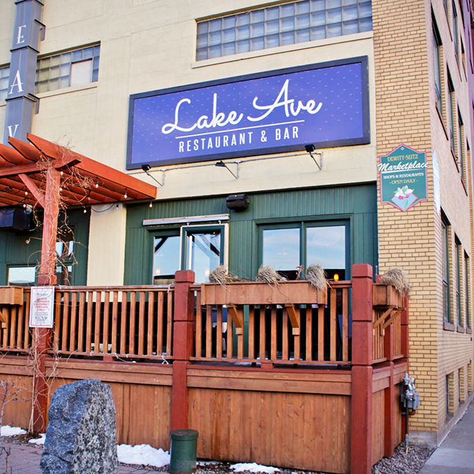 Rustic charm meets lakeside cool. It's like your favorite cabin got a gourmet makeover and moved to Canal Park. Photo credit: Lake Avenue Restaurant & Bar