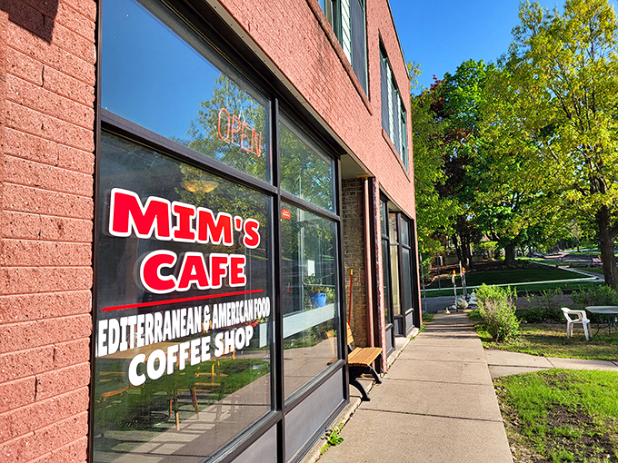 Step into a cozy oasis where Mediterranean zest meets American comfort&mdash;perfect for a coffee break or a flavorful adventure! 