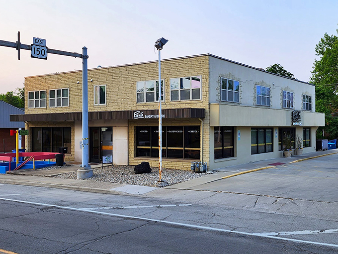 European flair meets Midwest hospitality! Pekara's inviting entrance is your gateway to a world of artisanal breads and pastries.