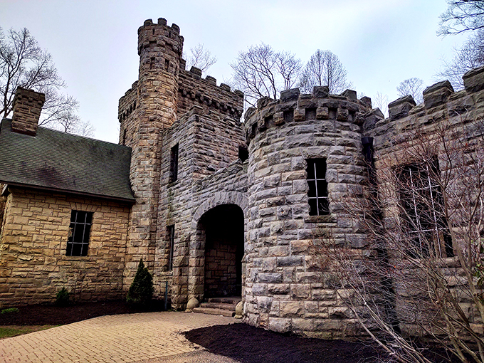 Holy haunted houses, Batman! This former rectory looks like it could give the Bates Motel a run for its money. 