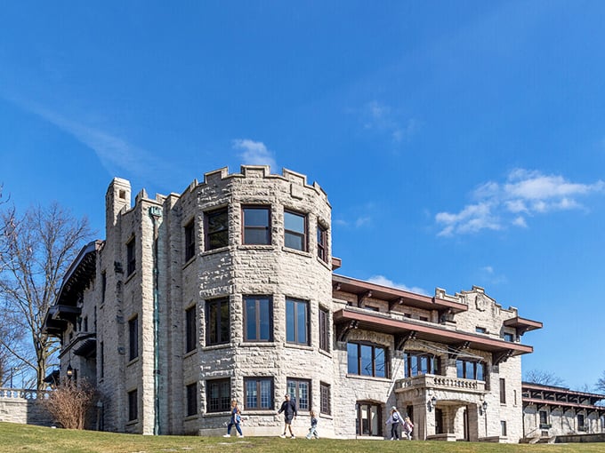 When a car guy builds a mansion &ndash; it's like Downton Abbey, but with more horsepower. Photo credit: Homes.com