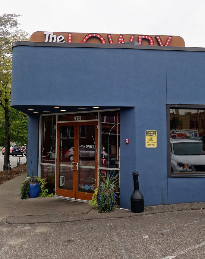 The Lowry: where mid-century modern meets Midwest charm. Don Draper would feel right at home sipping an Old Fashioned here. Photo credit: Michael U.