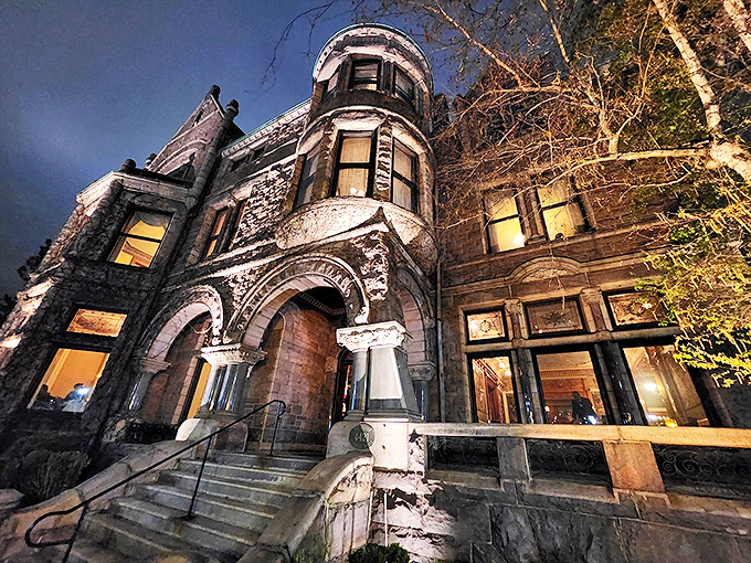 Victorian splendor meets spectral activity: This mansion-turned-restaurant is the ultimate date night for ghost hunters. Photo credit: Mark Fertig