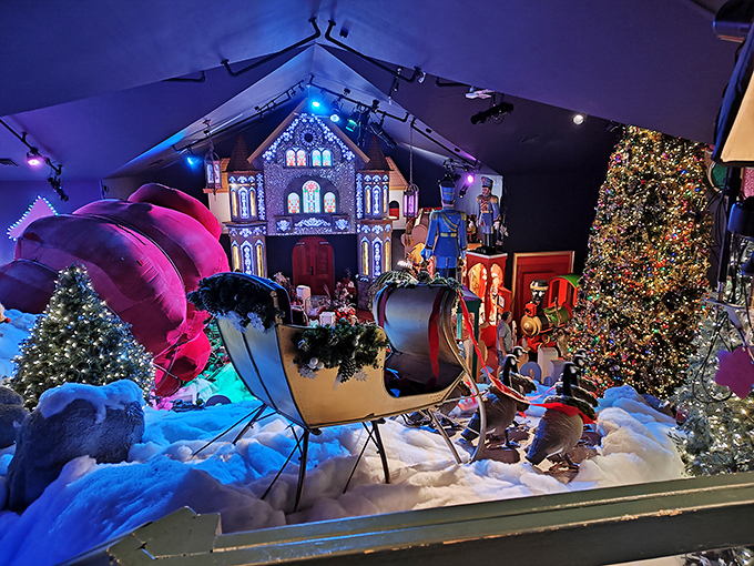 Santa's workshop on steroids! This festive fantasia will have you believing in Christmas miracles year-round.