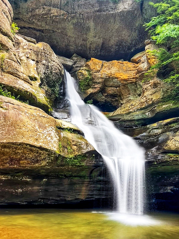 50 feet of pure, cascading bliss. If waterfalls could talk, this one would be bragging non-stop!