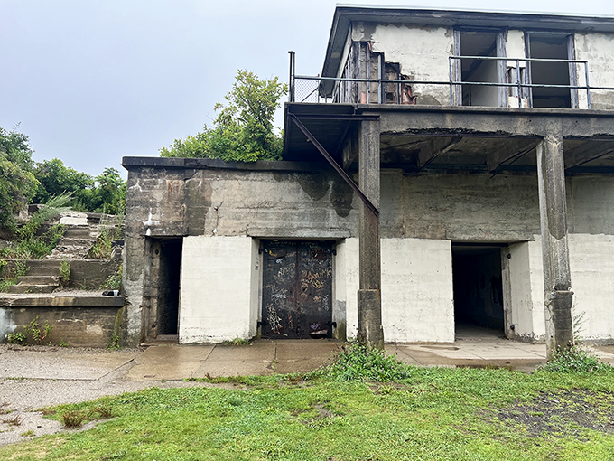 Windows to the past: Goddard Mansion's empty frames perfectly capture the rugged beauty of the Maine coastline.
