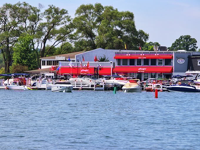 Warning: Gordy's views may cause spontaneous relaxation and uncontrollable cravings for their legendary Bloody Marys. Photo credit: Mark Devino