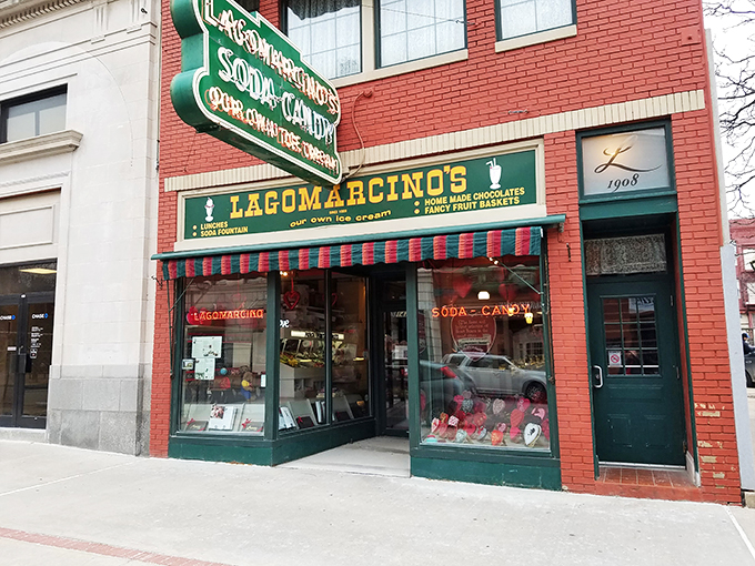 Step into Lagomarcino's and you half expect to see soda jerks in bow ties. It's a Norman Rockwell painting come to life.
