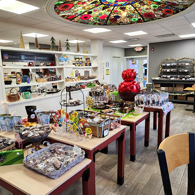 Apple Pie Chocolate: Long Grove's edible magic trick. It's like grandma's pie and Willy Wonka had a delicious love child!