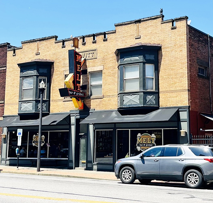 It's not just a sandwich, it's a cheese-laden work of art. Michelangelo would weep... or maybe that's just the onions.