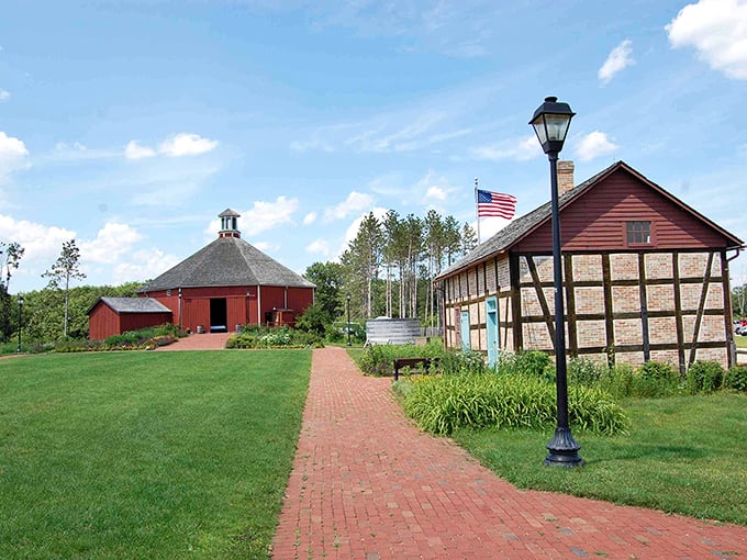 A melting pot of architecture! Old World Wisconsin showcases settler ingenuity, minus the hardships.