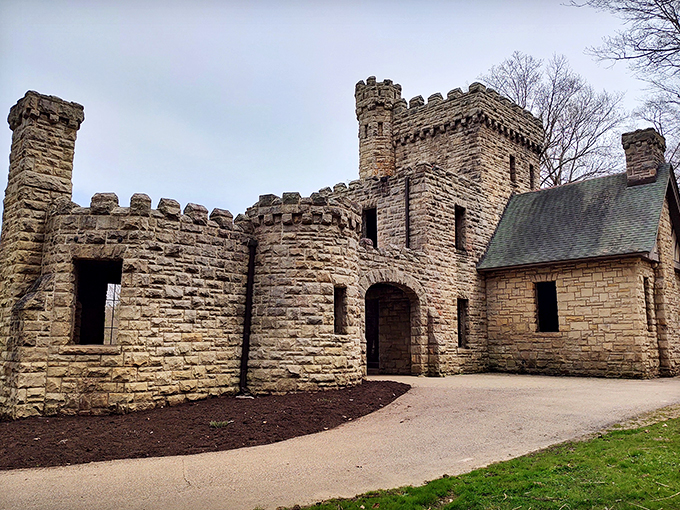 Ghostly tales and Gothic style. It's like someone took a Tim Burton sketch and turned it into a real building.