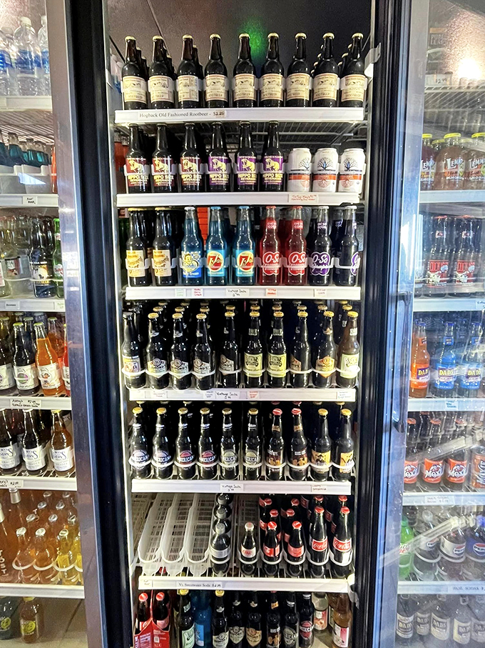 Thirsty? This fridge is stocked with enough local brews to make Oktoberfest jealous.