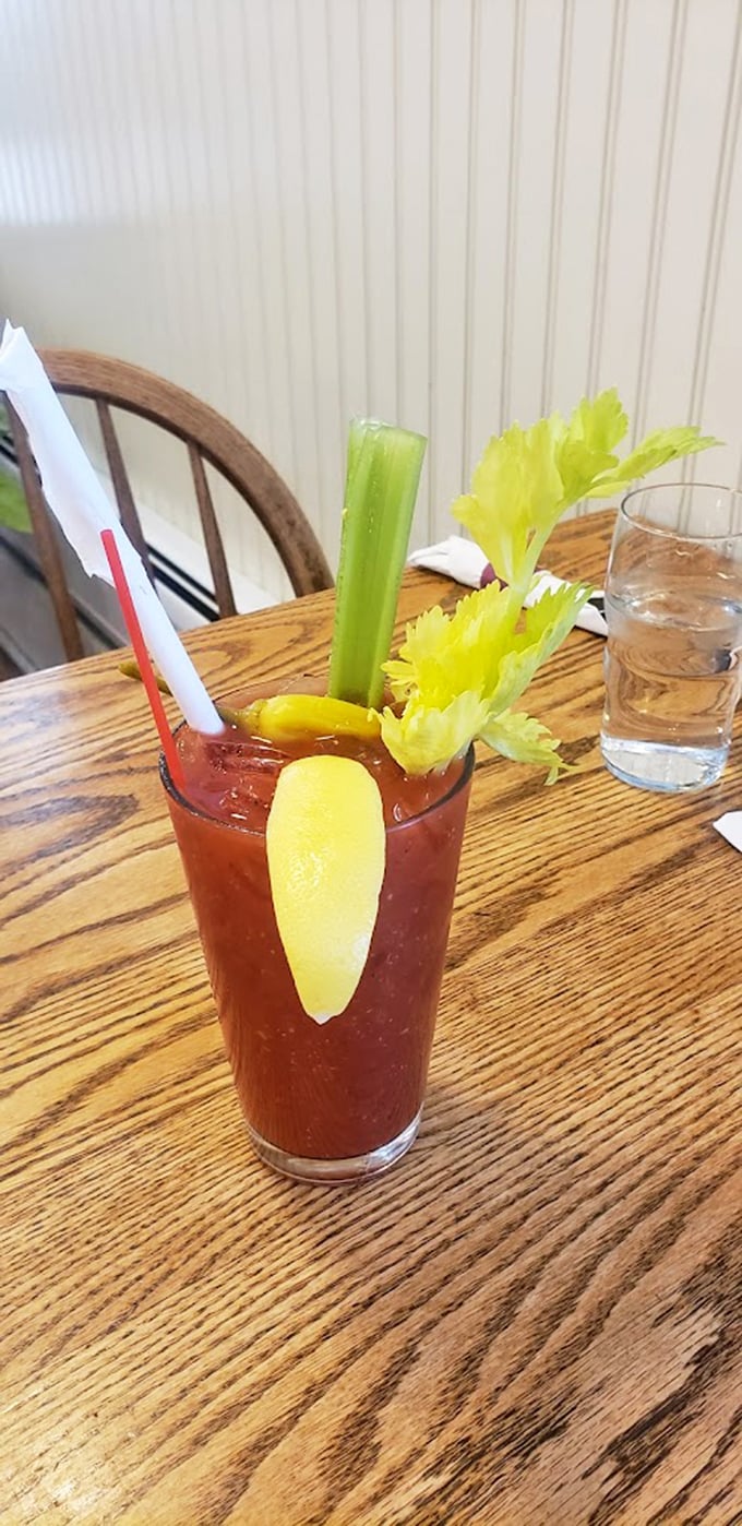 Bloody Mary, quite contrary, how does your garden grow? With celery, lemon, and a kick that'll make your morning glow!