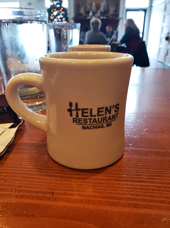 Forget the Bat-Signal, Helen's mug is the true beacon of hope. One sip of their coffee, and you'll be ready to conquer Downeast Maine&hellip; or at least another slice of pie.