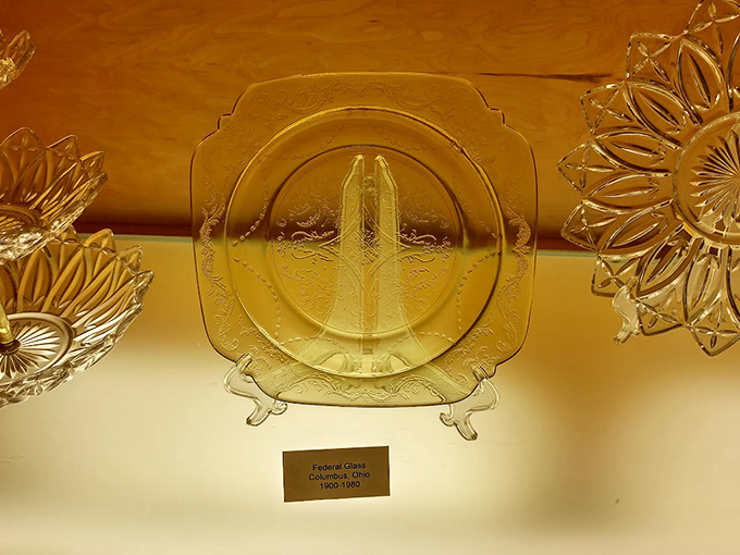 Federal Glass: Where American history and dinnerware collide. These plates have seen more presidential dinners than C-SPAN!